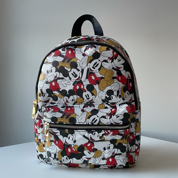 Disney | Bags | New Disney Mickey Mouse Vegan Leather Mini Backpack ...